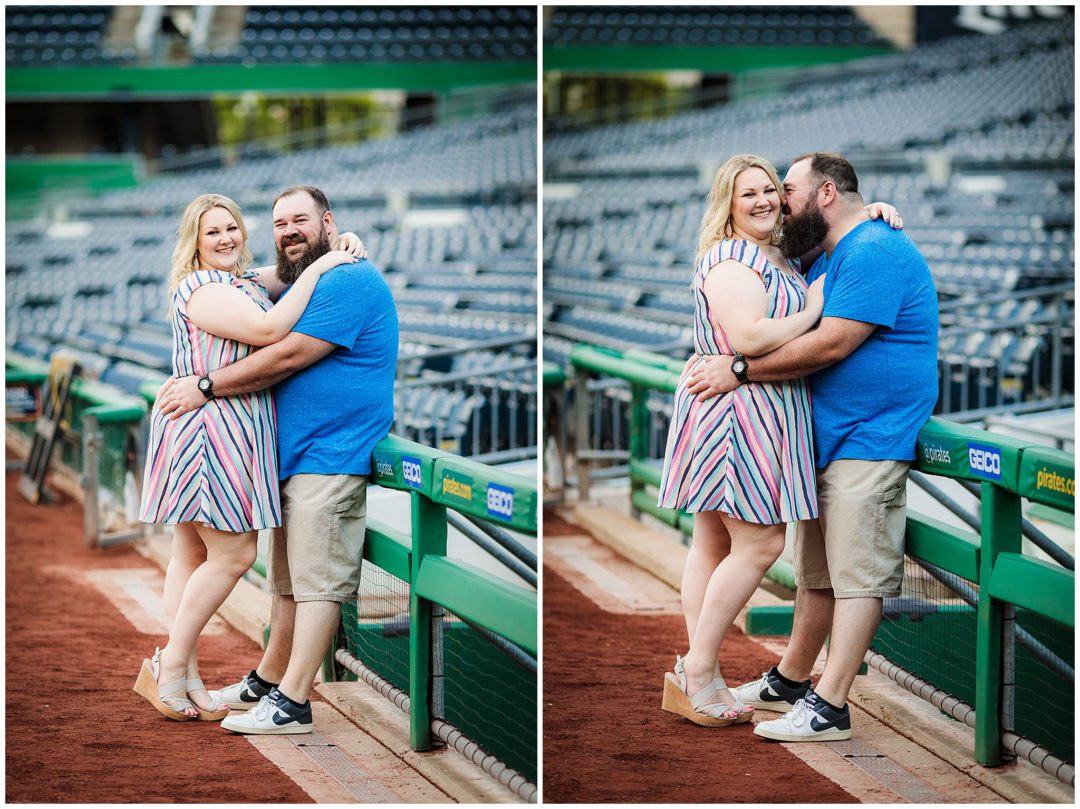 PNC Park Engagement Session | Amy & Craig - Kristen Vota Photography