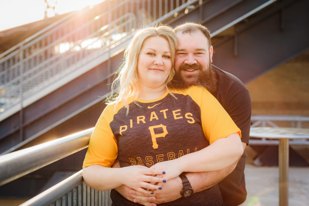 PNC Park Engagement Session | Amy & Craig - Kristen Vota Photography